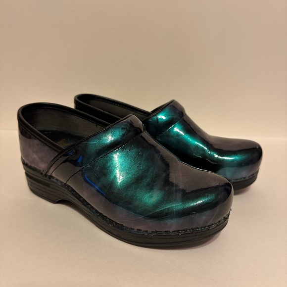 Dansko | Shoes | Iridescent Green Womens Clogs | Poshmark